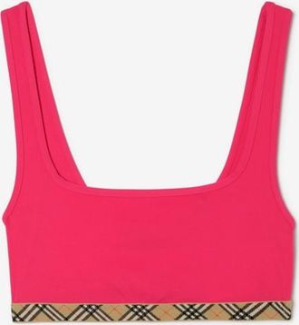 Burberry Haut de bikini avec Check, Size: XS