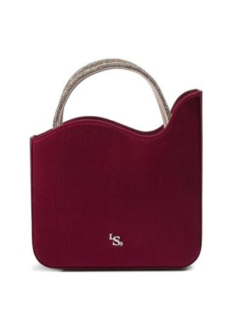 Le Silla petit sac à main à ornements en cristal Ivy - Rouge