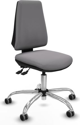 Piqueras y Crespo Schreibtischstuhl, grau, Elche Rollen, ohne Armlehnen, ausgestattet mit Asincro und Schneidschaum, Grau