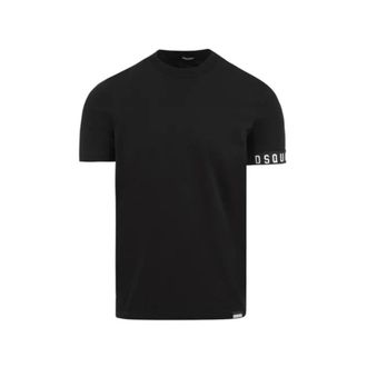 Dsquared2 Round Neck T-Shirt - - Tops - Herren - Schwarzk - S