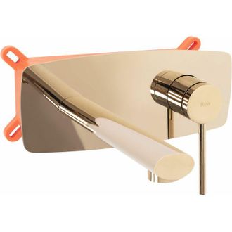 Rea waschbeckenarmatur unterputz oval gold