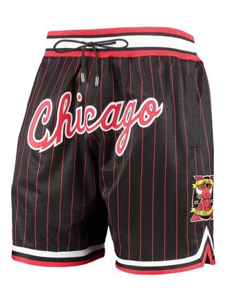 Mitchell & Ness short &agrave; fines rayures - Noir