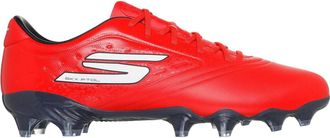 Skechers Fu&szlig;ballschuhe mit festem Boden f&uuml;r Herren/Damen Unisex (Rot/Schwarz)