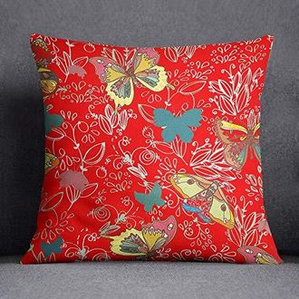 Bonamaison Le Jardin du Lin Kissenhüllen, Cotton, Mehrfarbig, 45x45