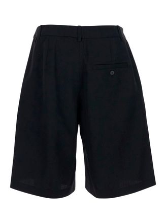 Jacquemus Mens Bermuda Shorts Camargue Black Wool