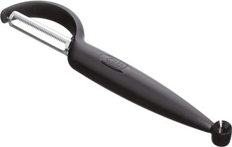 Silit Pelaro Sparschäler 21 cm, Tomaten-/ Gemüseschäler schwarz, Edelstahl rostfrei, spülmaschinengeeignet