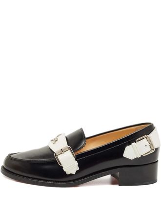 Christian Louboutin mocassins Monmoc en cuir - Noir