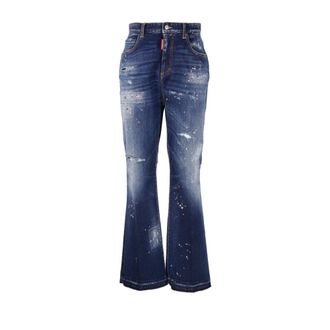 Dsquared2 Femme, Jeans, Bleu, Taille: 40 FR Flared Jeans