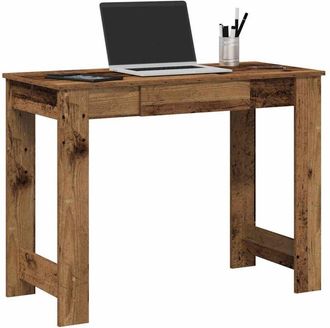 vidaXL Bureau vieux bois 100x45x75 cm bois ding&eacute;nierie Vidaxl