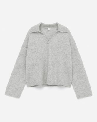 Arket Pullover Aus Alpakawolle Und Wolle -Grau