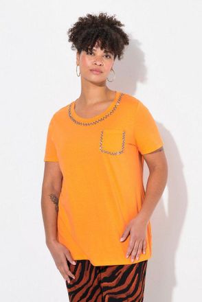 Miamoda T-Shirt T-Shirt bequeme Passform Zierketten