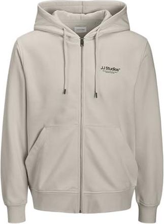 Jack & Jones Jjesoho Noos Sweat zipp&eacute; &agrave; Capuche pour Homme, Beige Clair, XXL