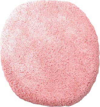 Kinzler J-10000/103 hochwertiger Mikrofaser WC Deckelbezug Uni, 47x50 cm, flusenfrei, pflegeleicht, Rose