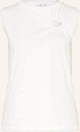 Riani Riani Top Mit Cut-Out weiss