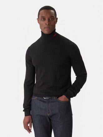 HUGO BOSS Hugo Rollkragenpullover San Thomas-M 50474174 Schwarz Slim Fit