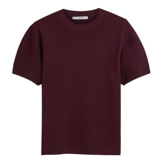 Summum Puff Sleeve Top - - Knitwear - Damen - Rot - S