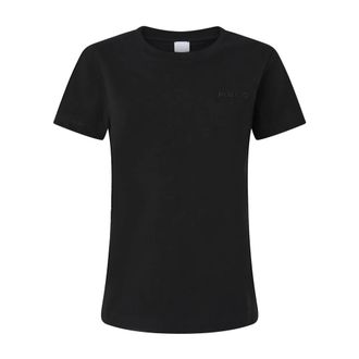 Pinko L&auml;ssiges Baumwoll-T-Shirt - - Tops - Damen - Schwarzk - XS