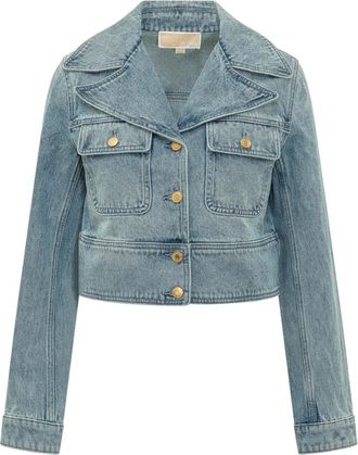 Michael Kors Femme, Vestes, Bleu, Taille: 42 FR Denim Vestes