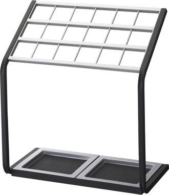 Yamazaki Tableware Yamazaki 6295 UMBRELLA Schirmständer mit 18 Fächern,, Stahl, minimalistisch, 45 x 24 x 50 cm