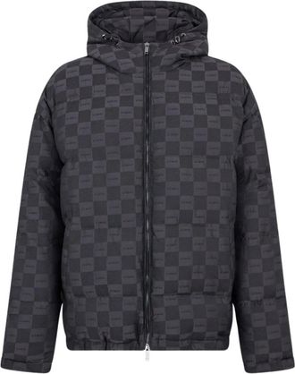 Iceberg Jacke aus Nylon mit Jacquard-Struktur und Logo-Detail - - Jackets - Herren - Schwarzk - XL