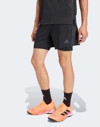 adidas adidas Performance - Tech Essentials - 2-in-1-Workout-Shorts in Schwarz