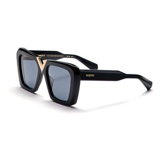 Valentino Schmetterling Sonnenbrille Schwarz Gold Rauchgrau - - Accessories - Damen - Schwarzk - ONE SIZE
