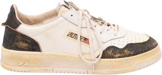 Autry Homme, Chaussures, Blanc, Taille: 45 EU Medalist Low Super Vintage