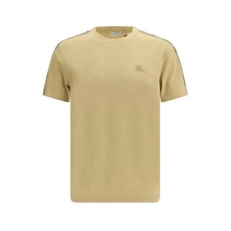 Burberry T-Shirt mit Karobes&auml;tzen - - Tops - Herren - Beige - S