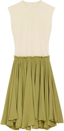 Ami Femme, Robes, Multicolore, Taille: 32 FR Robe midi bicolore