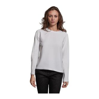 Caliban Rundhals Shirt - - Tops - Damen - Wei&szlig; - L
