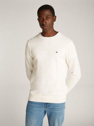 Tommy Hilfiger Rundhalspullover ESSENTIAL COTTON Crewneck Regular Fit Premium Mode