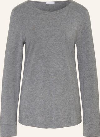 Hanro Schlafshirt Natural Elegance grau