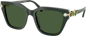 Swarovski Femme, Accessoires, Vert, Taille: 53 MM Lunettes de soleil Sk6041