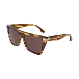 Victoria Beckham Femme, Accessoires, Brun, Taille: ONE Size Acetate Square Frame Lunettes de soleil