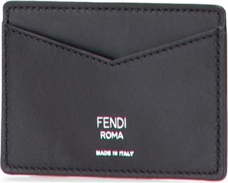 Fendi Portemonnaie - Zucca Coated Canvas and Leather Card Holder - Gr. unisize - in Braun - f&uuml;r Damen