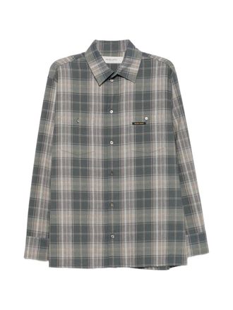 Golden Goose Journey Ms Over Shirt Persis With Patch Pockets Warm Check Cotton Toile