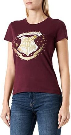 Harry Potter WOHAPOMTS342 T-Shirt, Burgundy, XXL Femme
