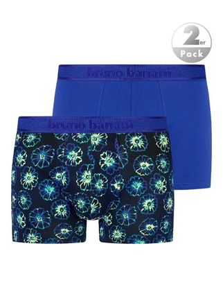 Bruno Banani Herren Unterw&auml;sche blau Baumwolle & Mix Gemustert