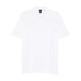 HUGO BOSS Polo &agrave; rayures verticales - Homme - Tops - Blanc - Taille: 2XL