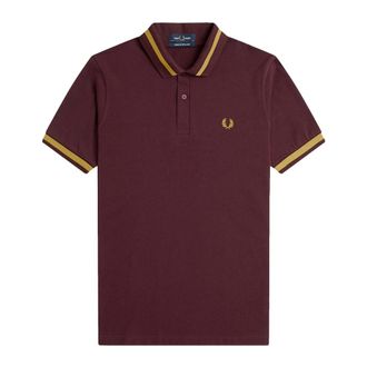 Fred Perry Single-stripe Trim Polo - - Tops - Herren - Rot - XS