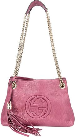 Gucci Crossbody Bags - Gucci Leather GG Soho Crossbody Bag - Gr. unisize - in Bunt - für Damen