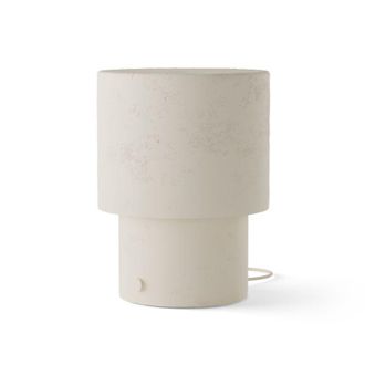 Sulion Lampe de table en pl&acirc;tre beige E27