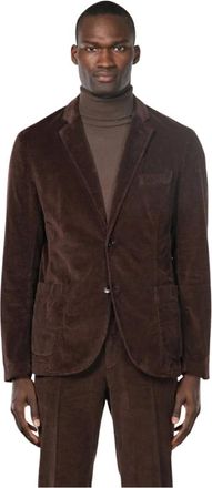 Mason's Tiziano Blazer - Homme - Vestes - Brun - Taille: L