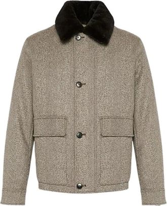 Yves Salomon Homme, Vestes, Brun, Taille: S Veste