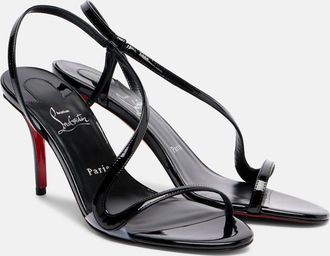 Christian Louboutin Sandalen Rosa Z 80 aus Lackleder