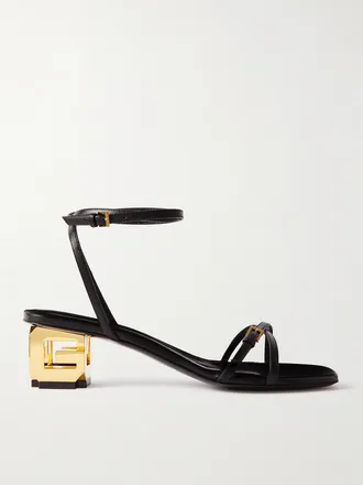 Givenchy Sandales En Cuir À Boucles - Noir