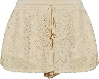 Zimmermann Shorts en crochet - Femme - Shorts - Beige - Taille: 36 FR