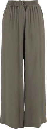 F.it Femme, Pantalons, Vert, Taille: 44 FR Pantalon en Ac&eacute;tate et Soie