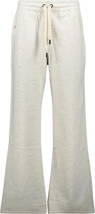 Moncler Femme, Pantalons, Gris, Taille: 40 FR Cotton Pantalons de surv&ecirc;tement