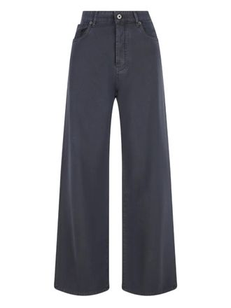 Miu Miu wide-leg five-pockets jeans - Grau